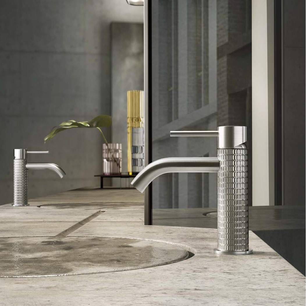 Miscelatore lavabo Gessi 316 meccanica 54201 con scarico flessibili ...