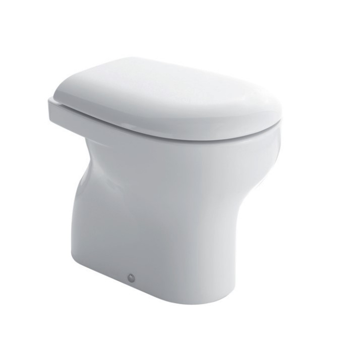 Vaso a pavimento Globo serie Grace GR001.BI bianco lucido scarico con brida