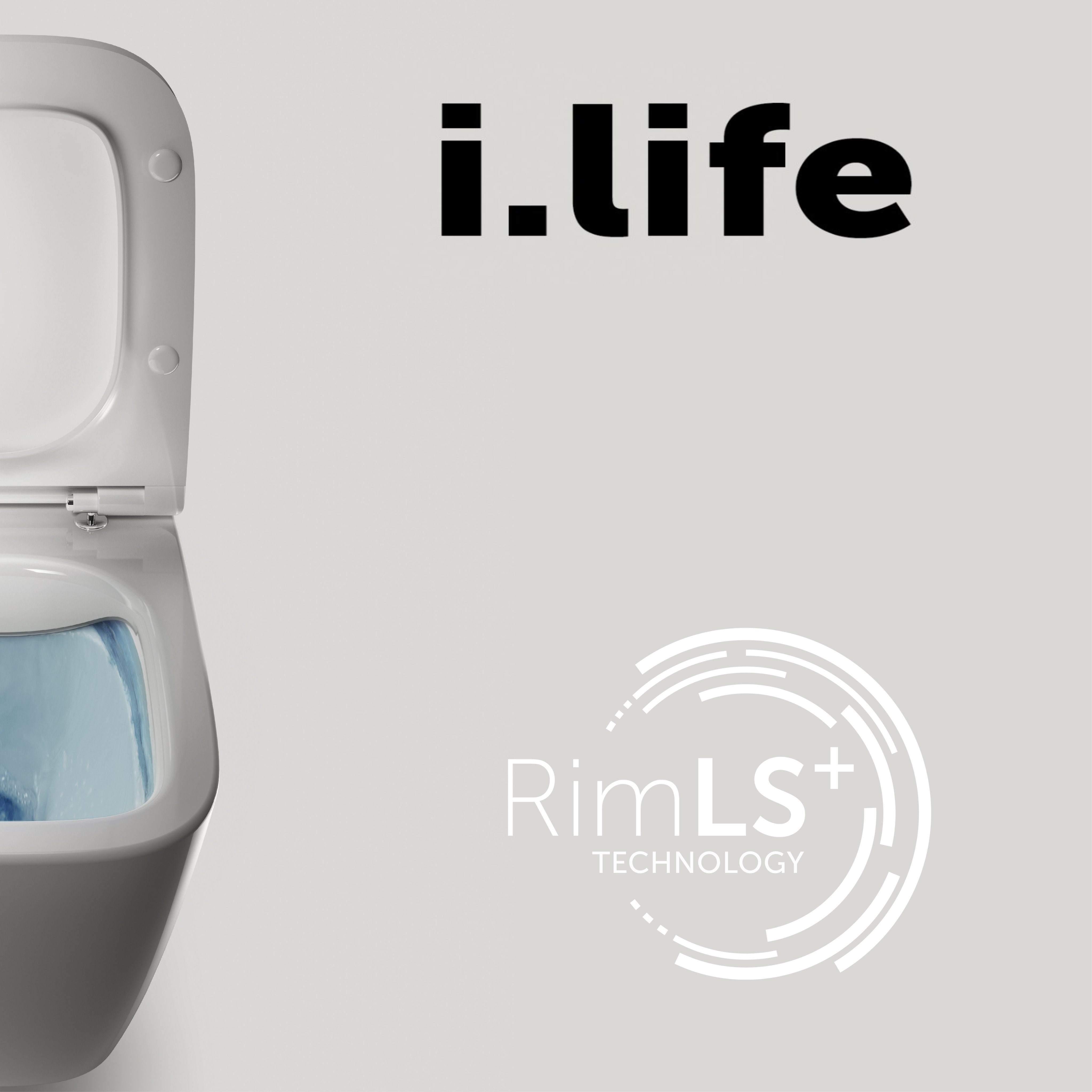 Sanitari Sospesi Ideal standard I.Life A vaso T452301 scarico RimLS+ ...
